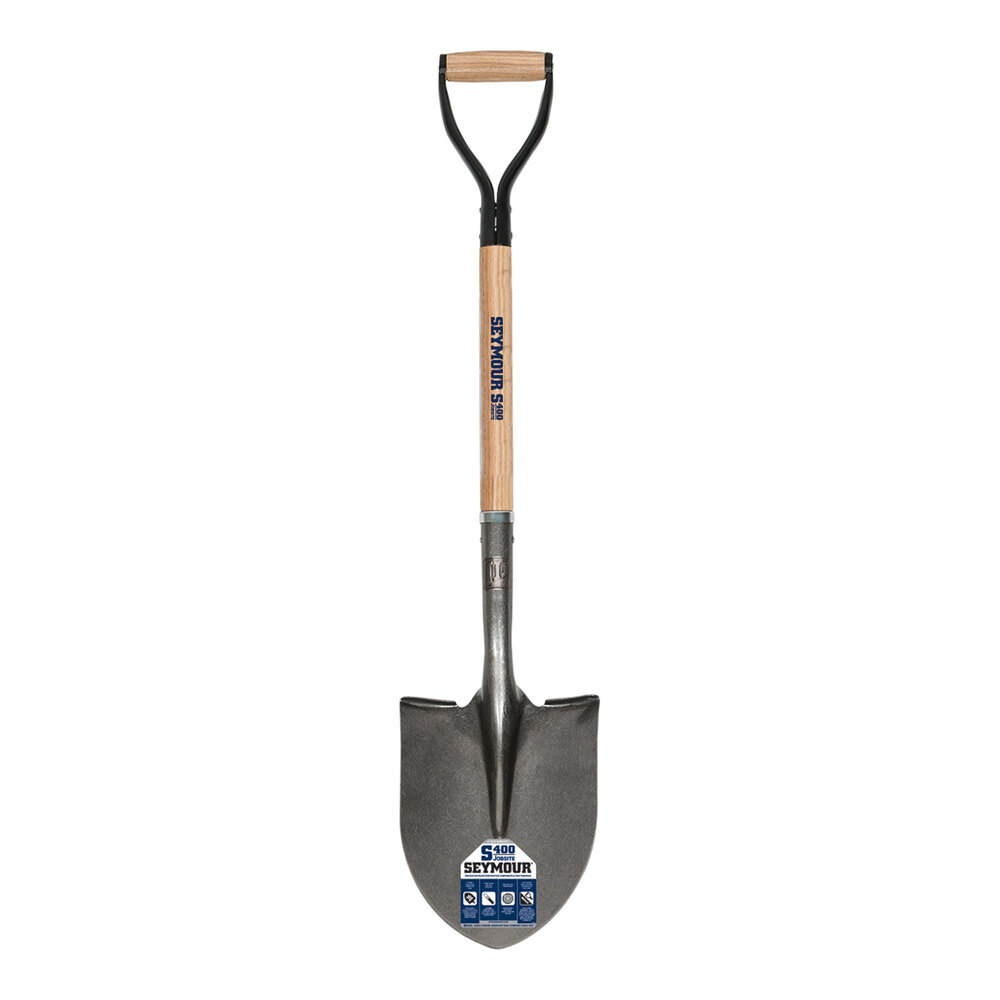 Seymour Midwest S400 Jobsite 9 1/2" Round Point Shovel with Forward ...
