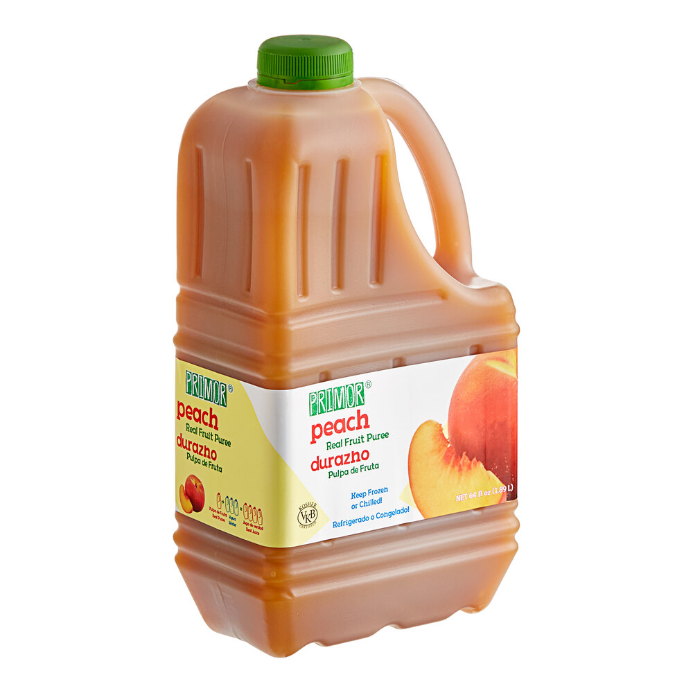 Primor Peach Puree 64 fl. oz. - 3/Case
