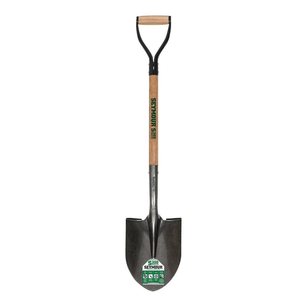 Seymour Midwest S300 DuraLite 9 1/2" Round Point Shovel with Forward ...