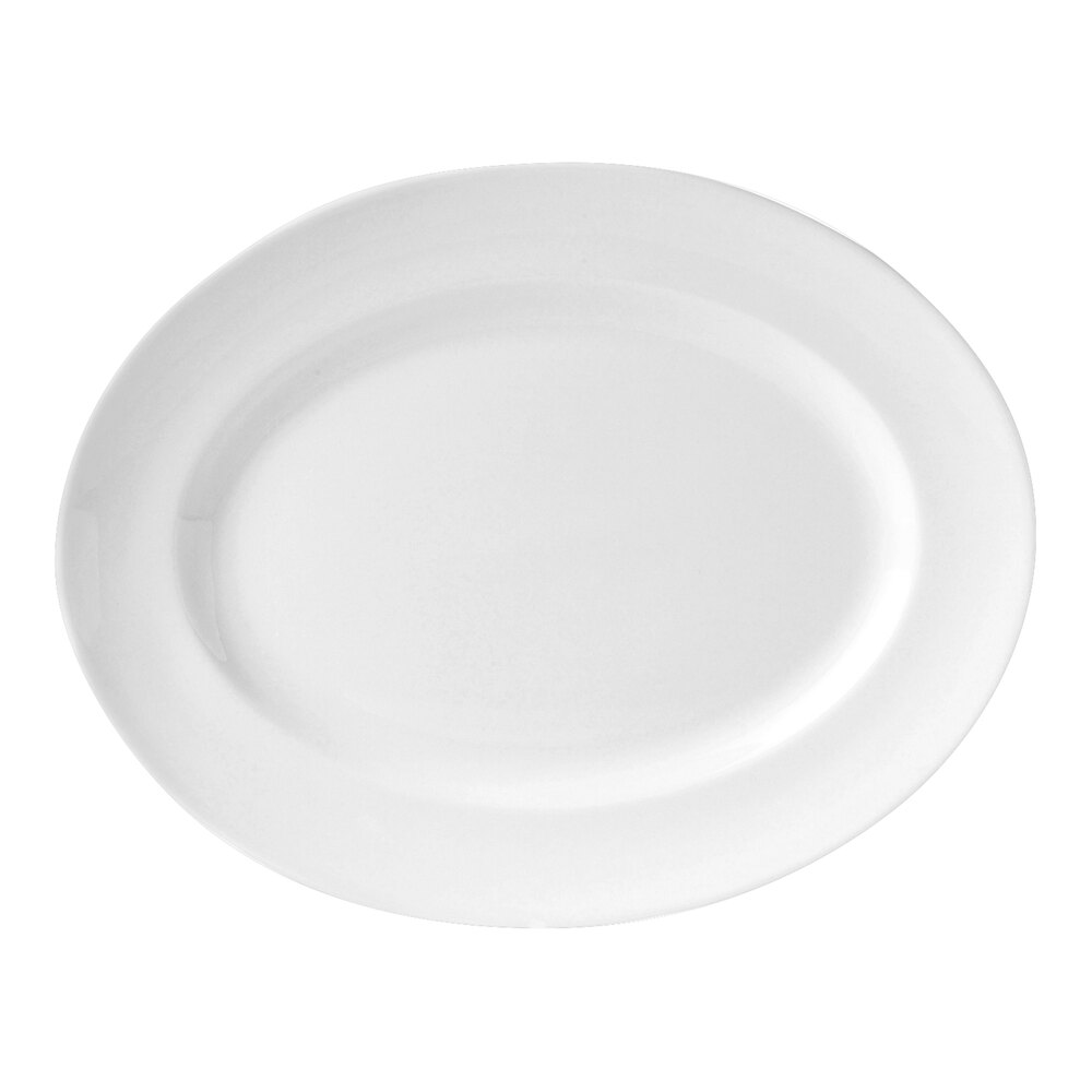 Steelite Distinction Monaco Vogue 11" x 8 3/4" Vogue Oval Platter - 12/Case