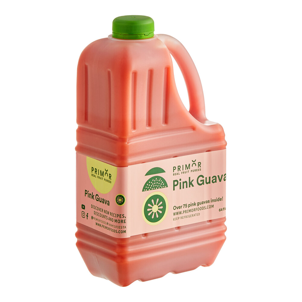 Primor Pink Guava Puree 64 fl. oz. - 3/Case