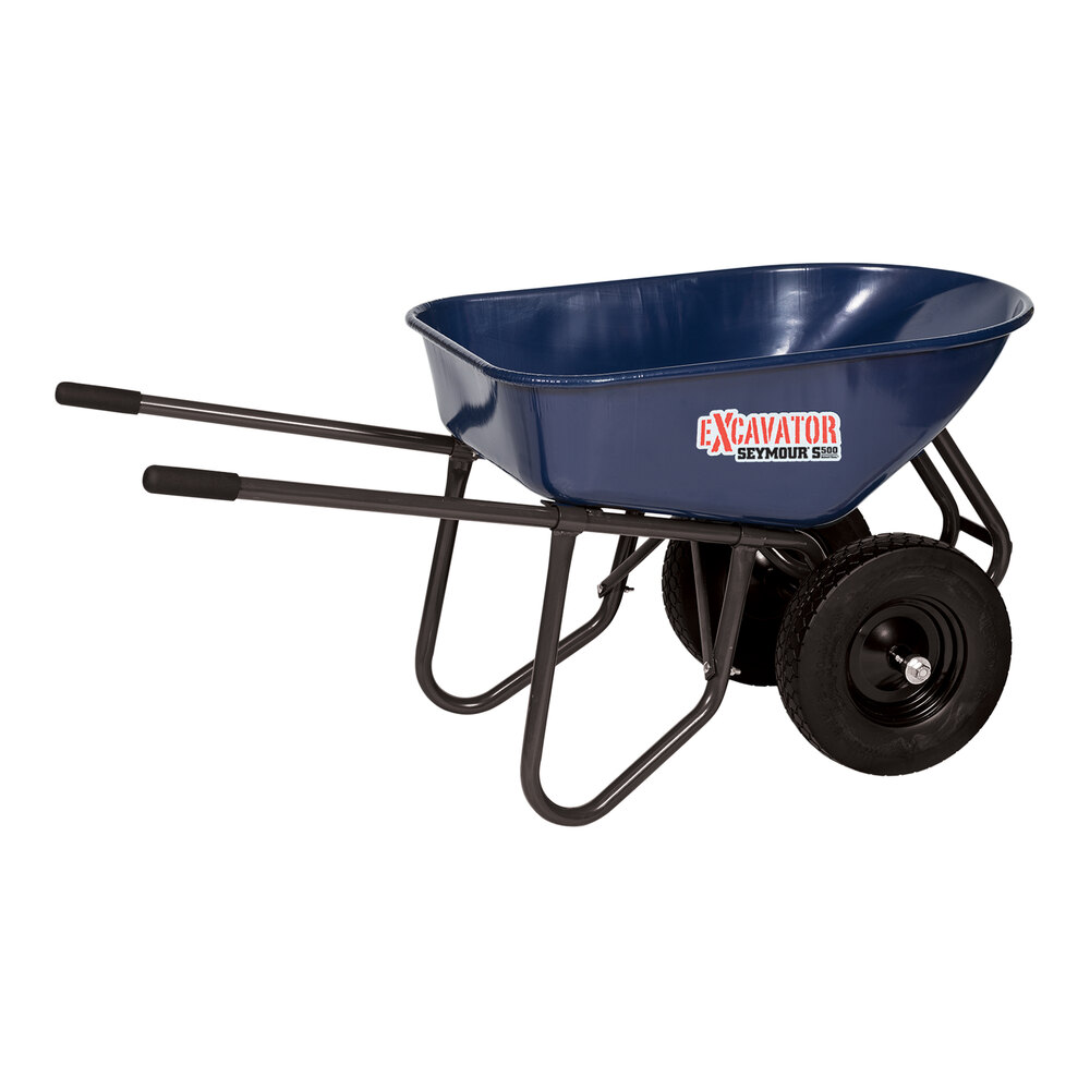 Seymour Midwest S500 Industrial Excavator 6 Cu. Ft. Steel Wheelbarrow ...