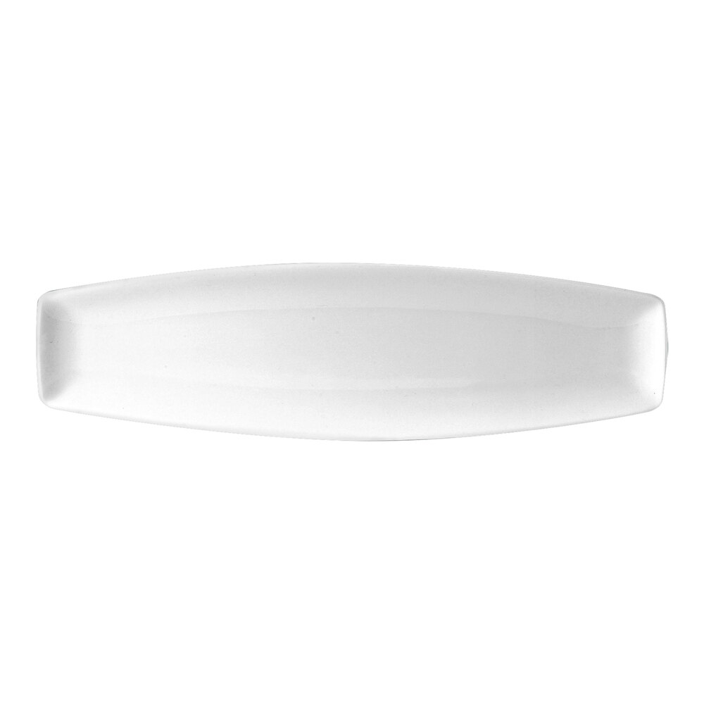Steelite Distinction Neo 14" x 4" White Rectangular Coupe Tray - 12/Case