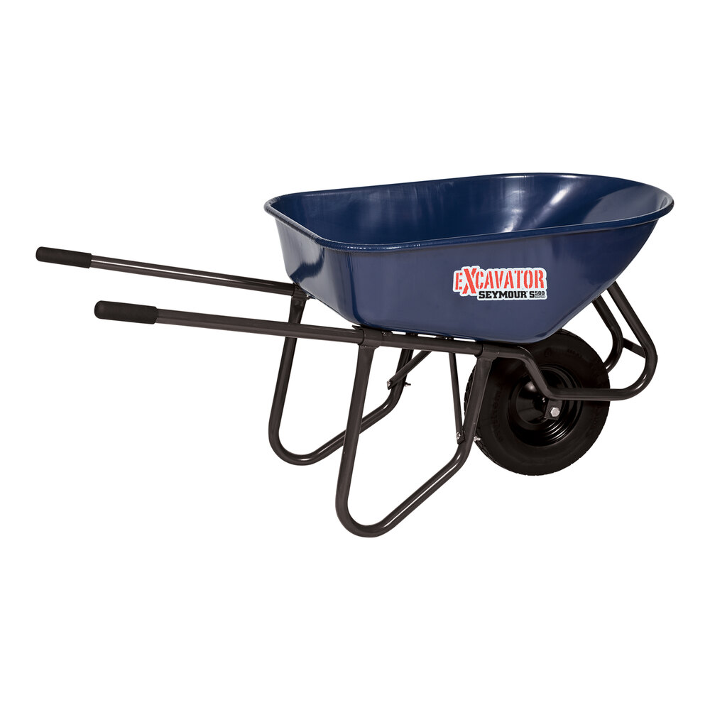Seymour Midwest S500 Industrial Excavator 6 Cu. Ft. Steel Wheelbarrow ...