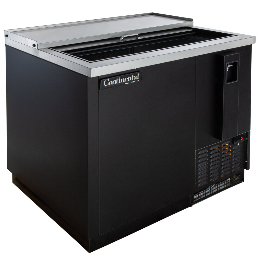 Continental Refrigerator BC37N 37" Black Horizontal Bottle Cooler