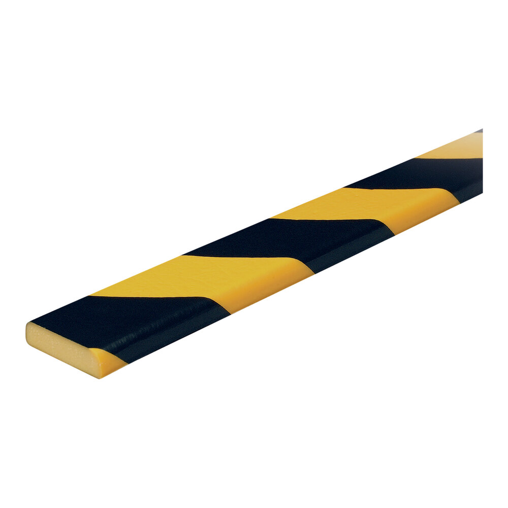 Ideal Warehouse Knuffi 3 1/4' x 1 9/16" Black and Yellow Type F Surface ...