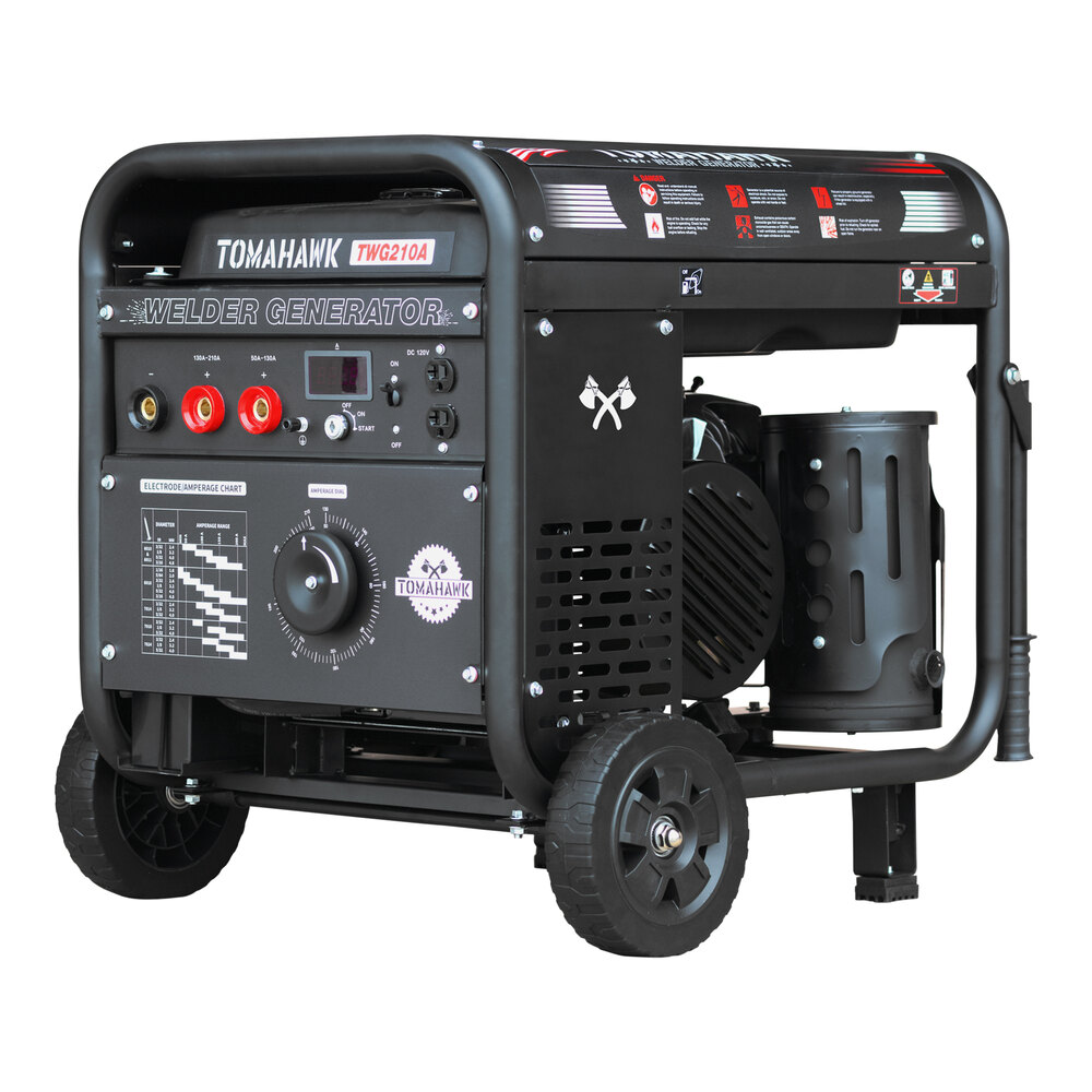 Tomahawk Gasoline-Powered Portable Welder Generator TWG210A - 1,800 / 2 ...