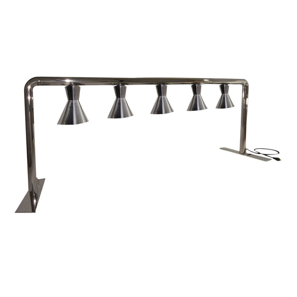 Hanson Heat Lamps 5-FS-300-CH-FT-120V 68 1/2" x 26" 300-Style 5-Bulb ...
