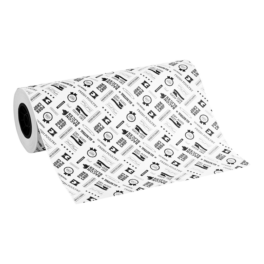 Choice 18" x 700' 40 lb. Barbecue Print Butcher Paper Roll