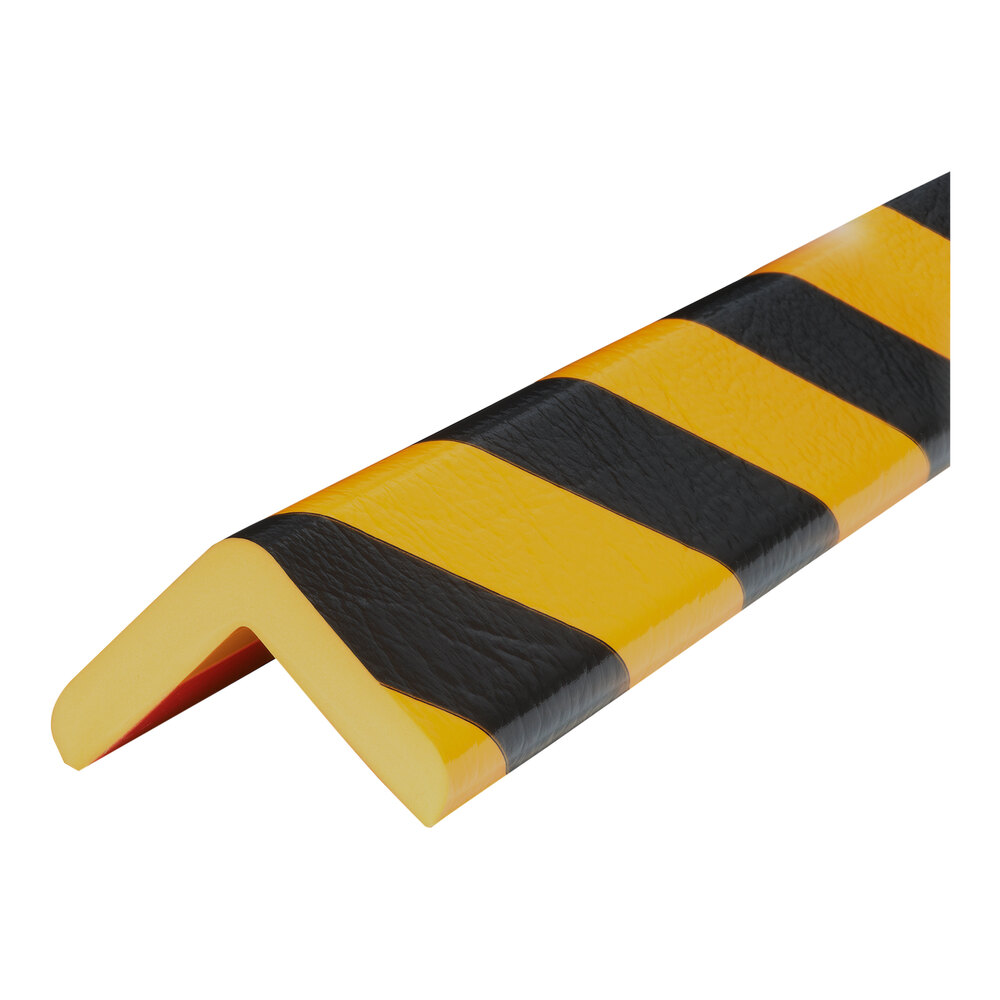 Ideal Warehouse Knuffi 3 1/4' x 2 3/8" Black and Yellow Type H+ Corner ...