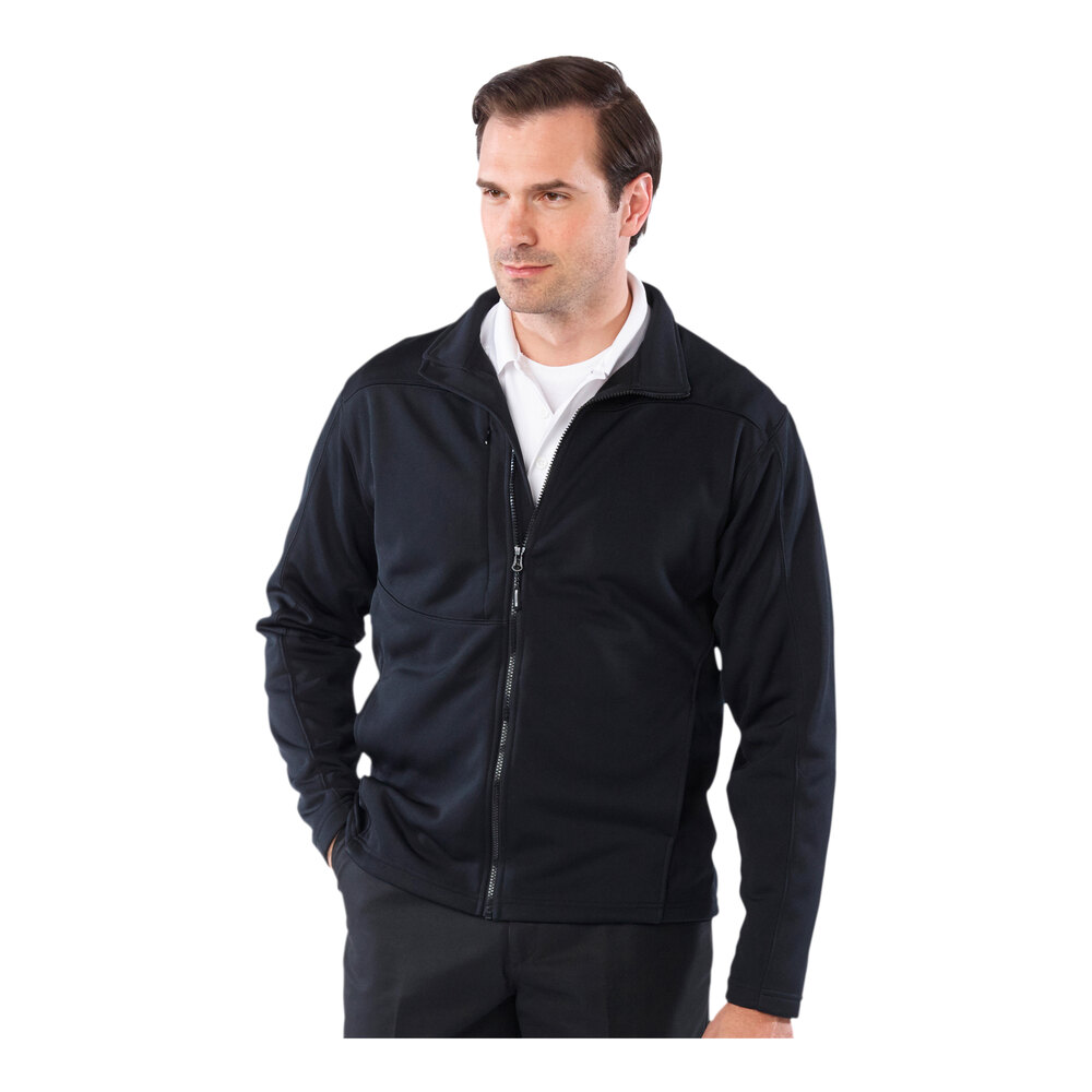 Edwards 3440 Unisex Customizable Black Performance Tek Full-Zip Sweater ...