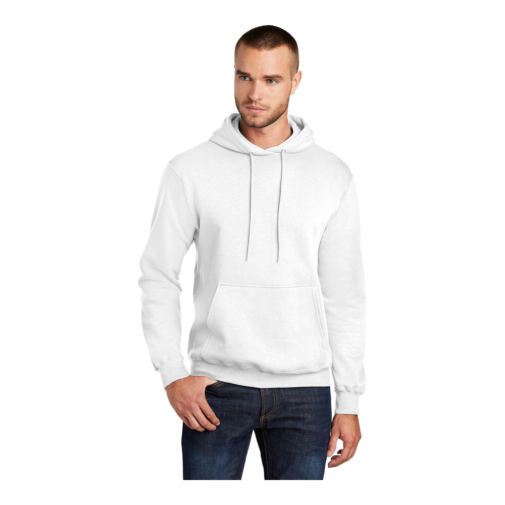 Port & Company PC78H Unisex Customizable White Core Fleece Pullover ...
