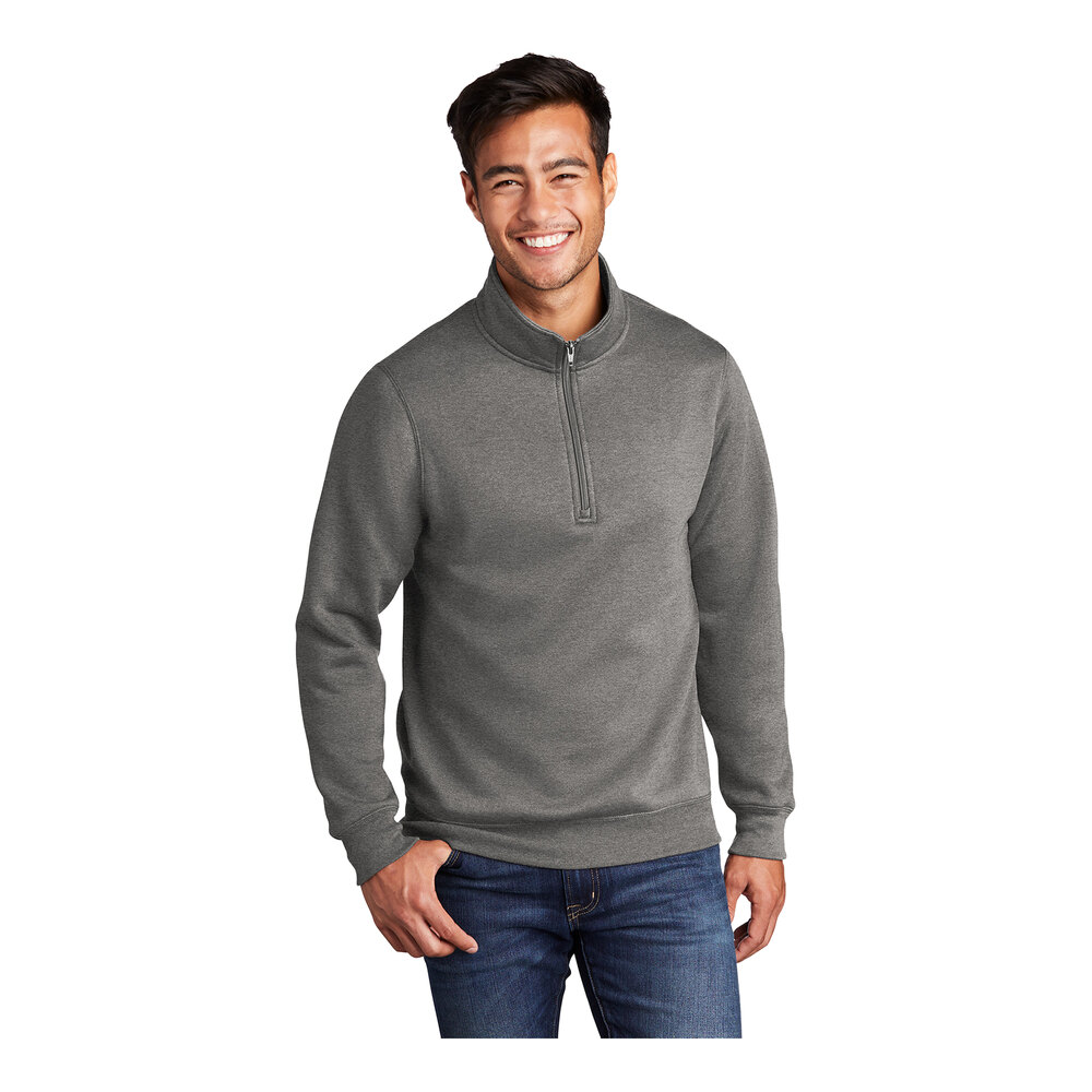Port & Company PC78Q Unisex Customizable Graphite Heather Core Fleece ...