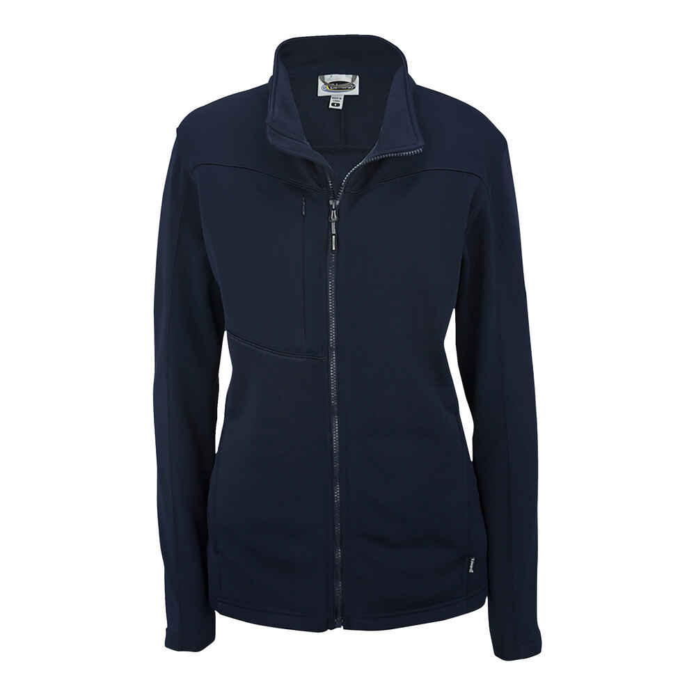 Edwards 6440 Women's Customizable Navy Performance Tek Full-Zip Sweater ...