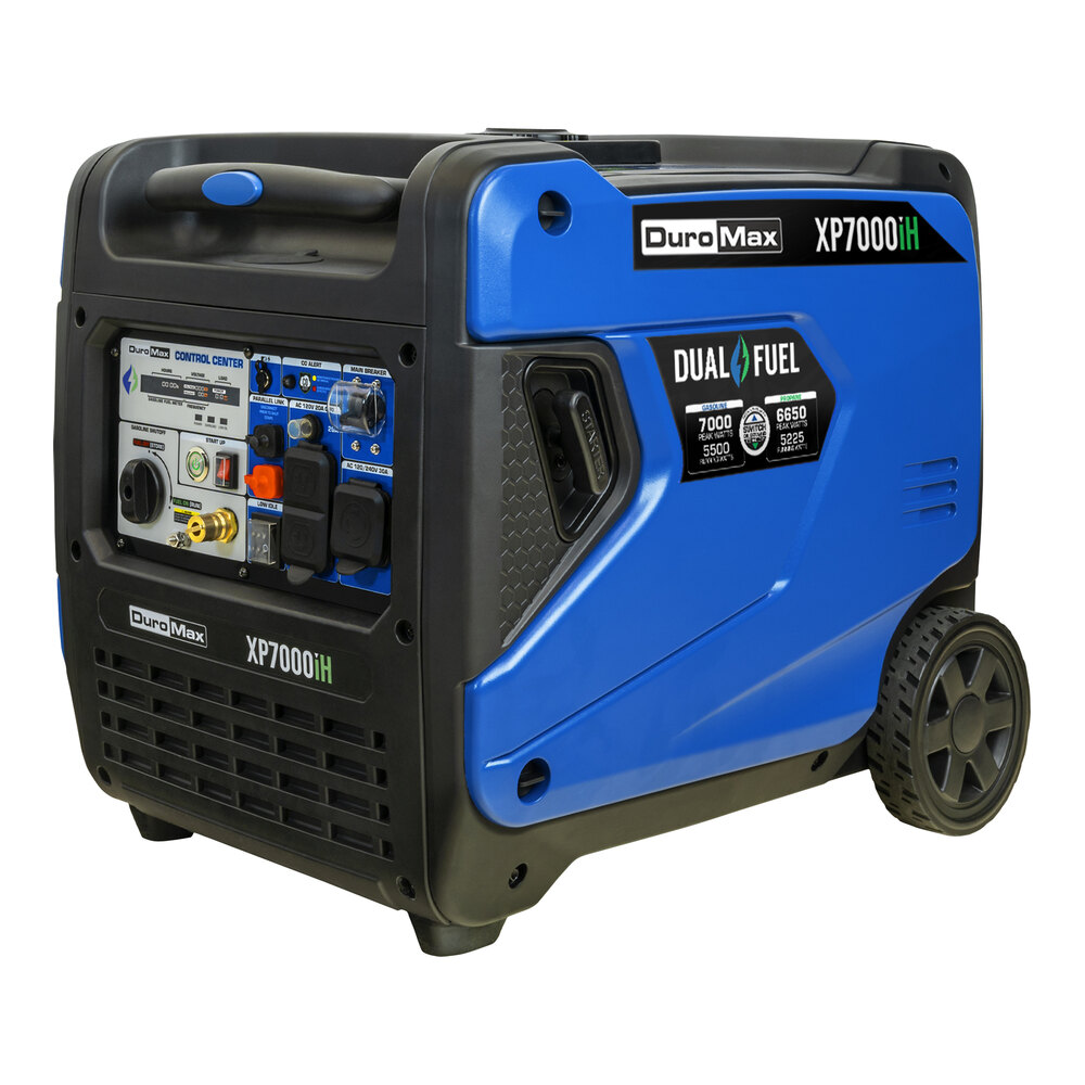 DuroMax XP7000IH iH Series 320 CC Dual Fuel Inverter Portable Generator ...