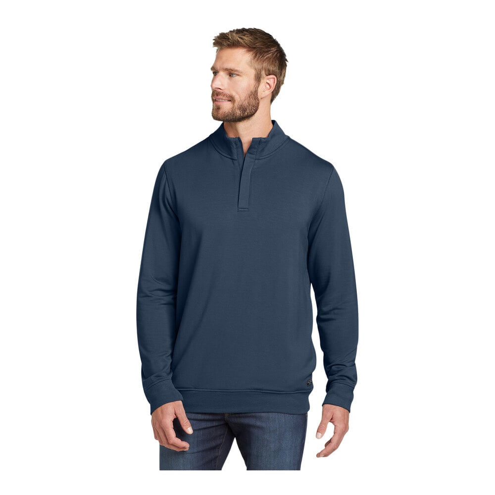 TravisMathew TM1MU419 Newport Unisex Customizable Blue Nights Fleece ...