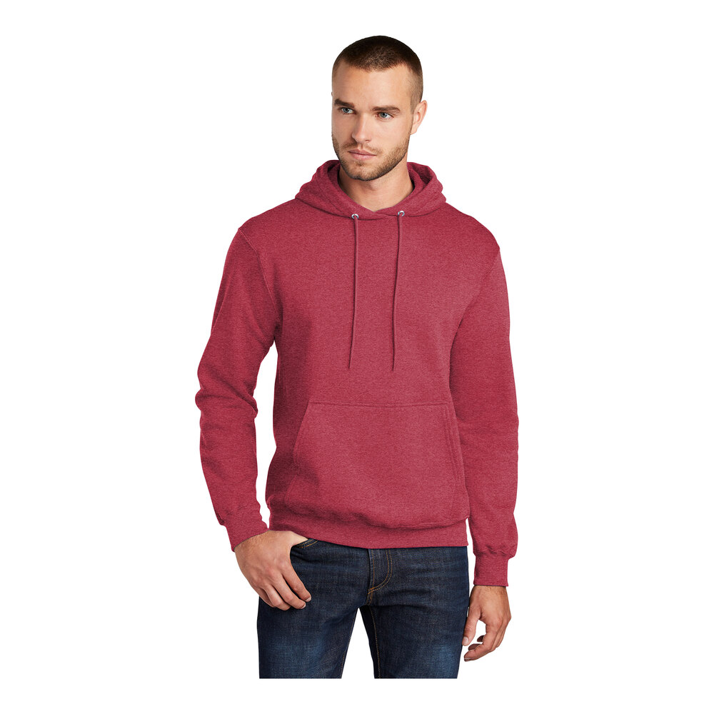Port & Company PC78H Unisex Customizable Heather Red Core Fleece ...