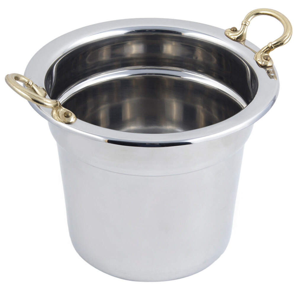 Bon Chef 5211HR 10 5/8" x 8 1/4" Stainless Steel 7 Qt. Plain Design ...
