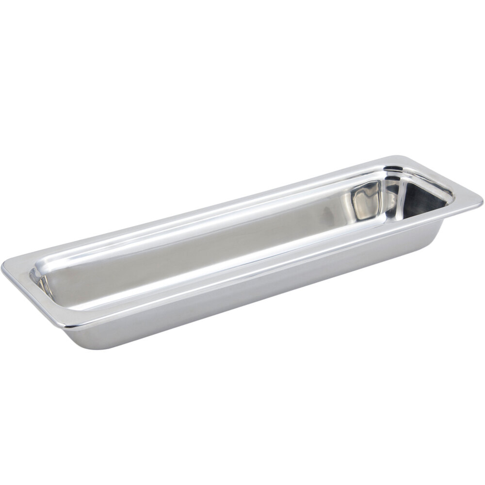 Bon Chef 5210 21" x 7" x 3" Stainless Steel 3 Qt. Half Size Long ...