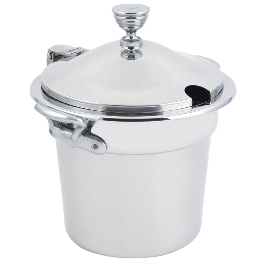 Bon Chef 5211CHRSS 10 5/8" x 8 1/4" Stainless Steel 7 Qt. Plain Design ...