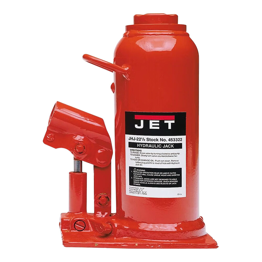 JET JHJ Series 22 1/2 Ton Hydraulic Bottle Jack JET453322