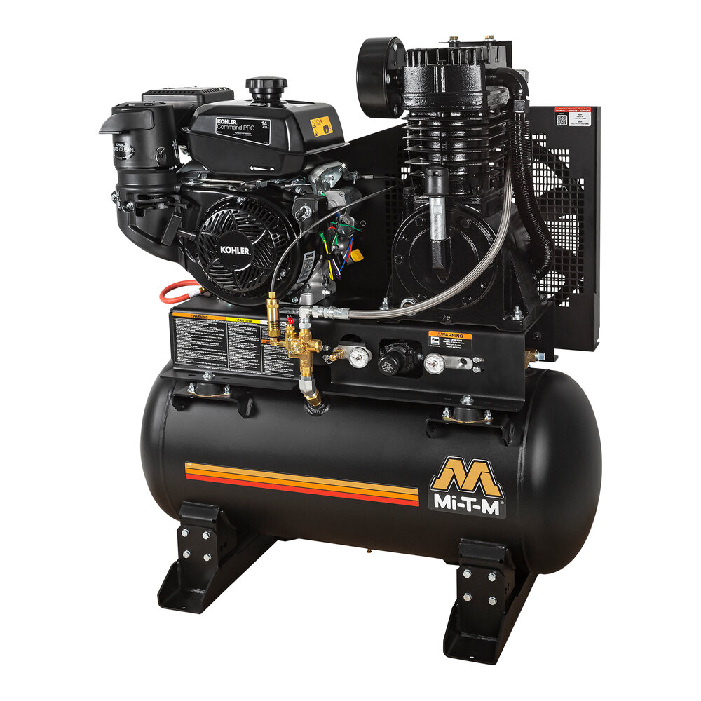Mi-T-M 30 Gallon Carbon Steel Two-Stage Stationary Gas-Powered ...