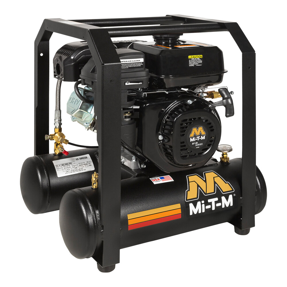 Mi-T-M 5 Gallon Carbon Steel Single-Stage Portable Gas-Powered ...