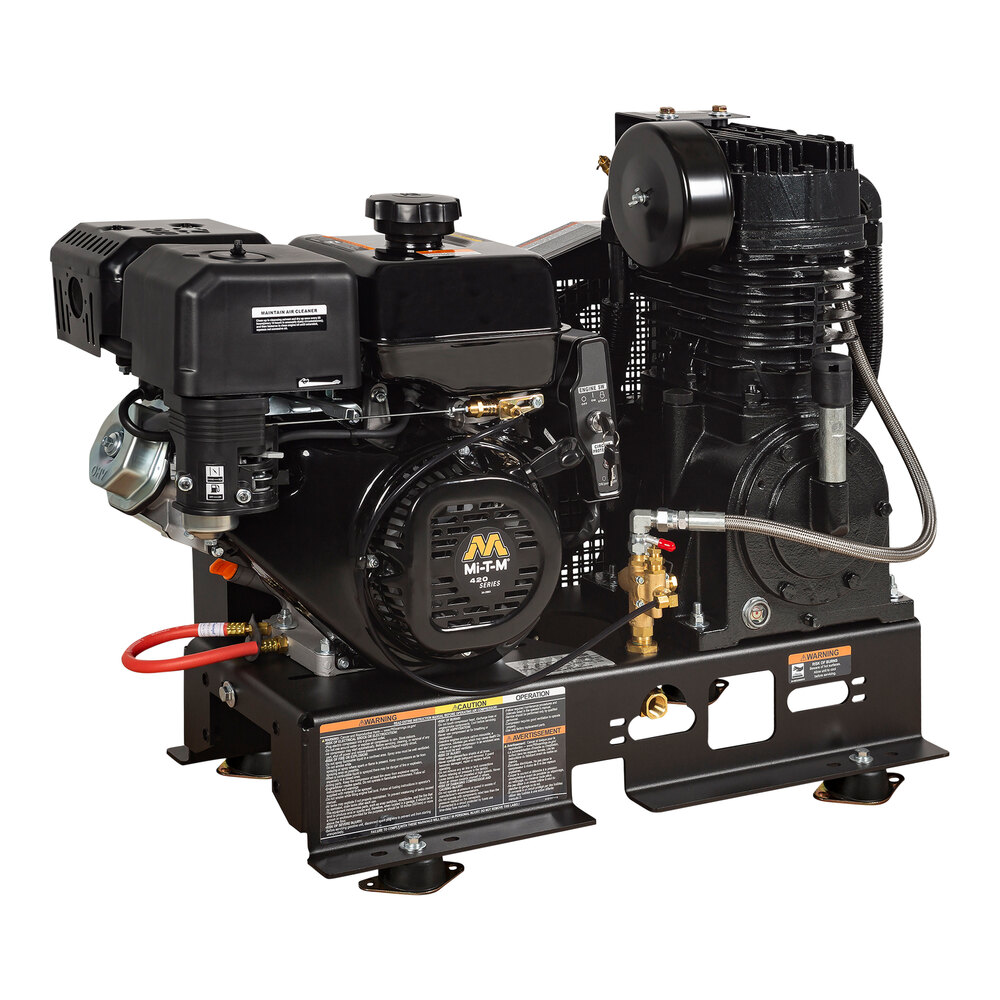 Mi-T-M Two-Stage Gas-Powered Air Compressor Base Mount ABS-14M-B - 14 hp