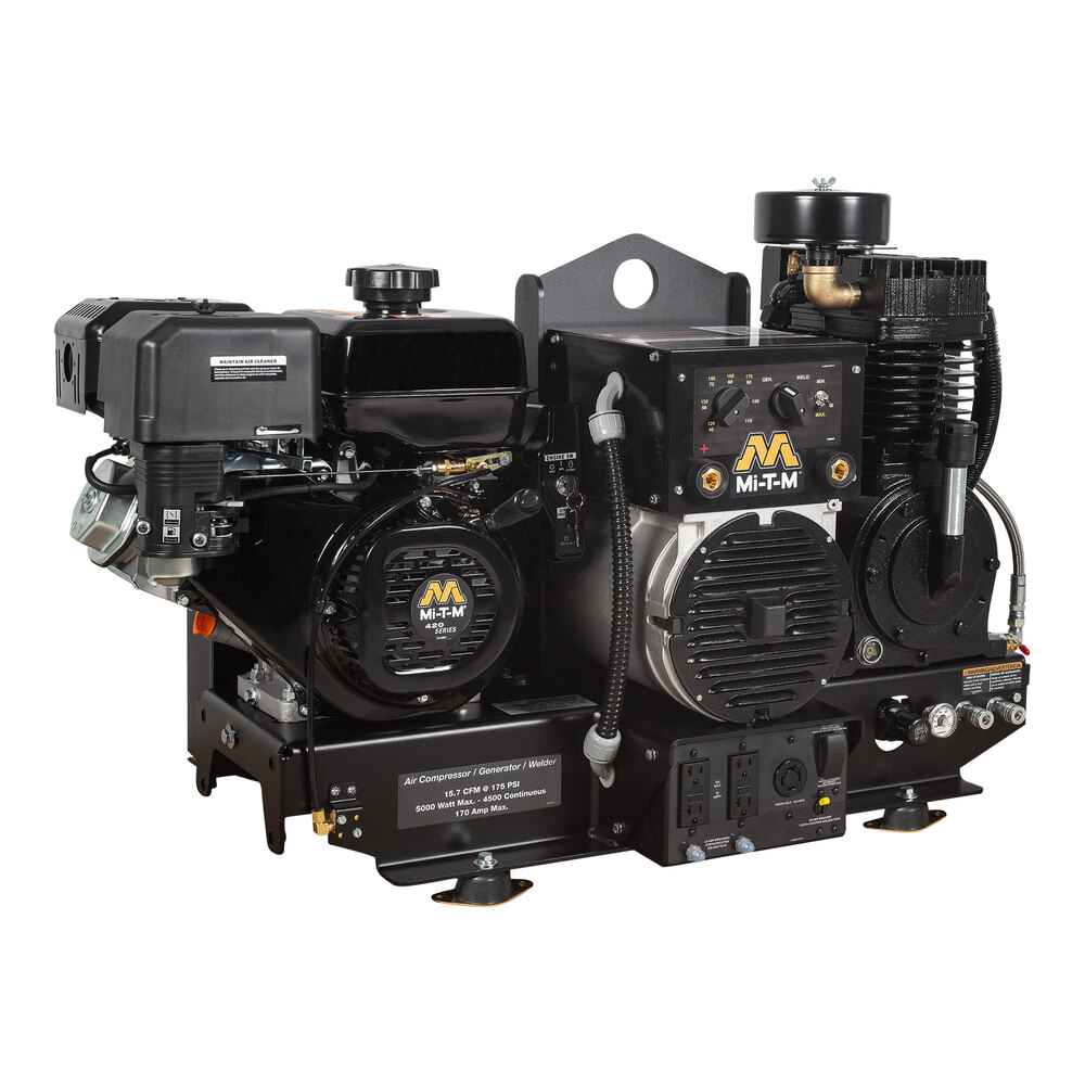 Mi-T-M AGW Series Two-Stage Gas-Powered Air Compressor / Generator ...