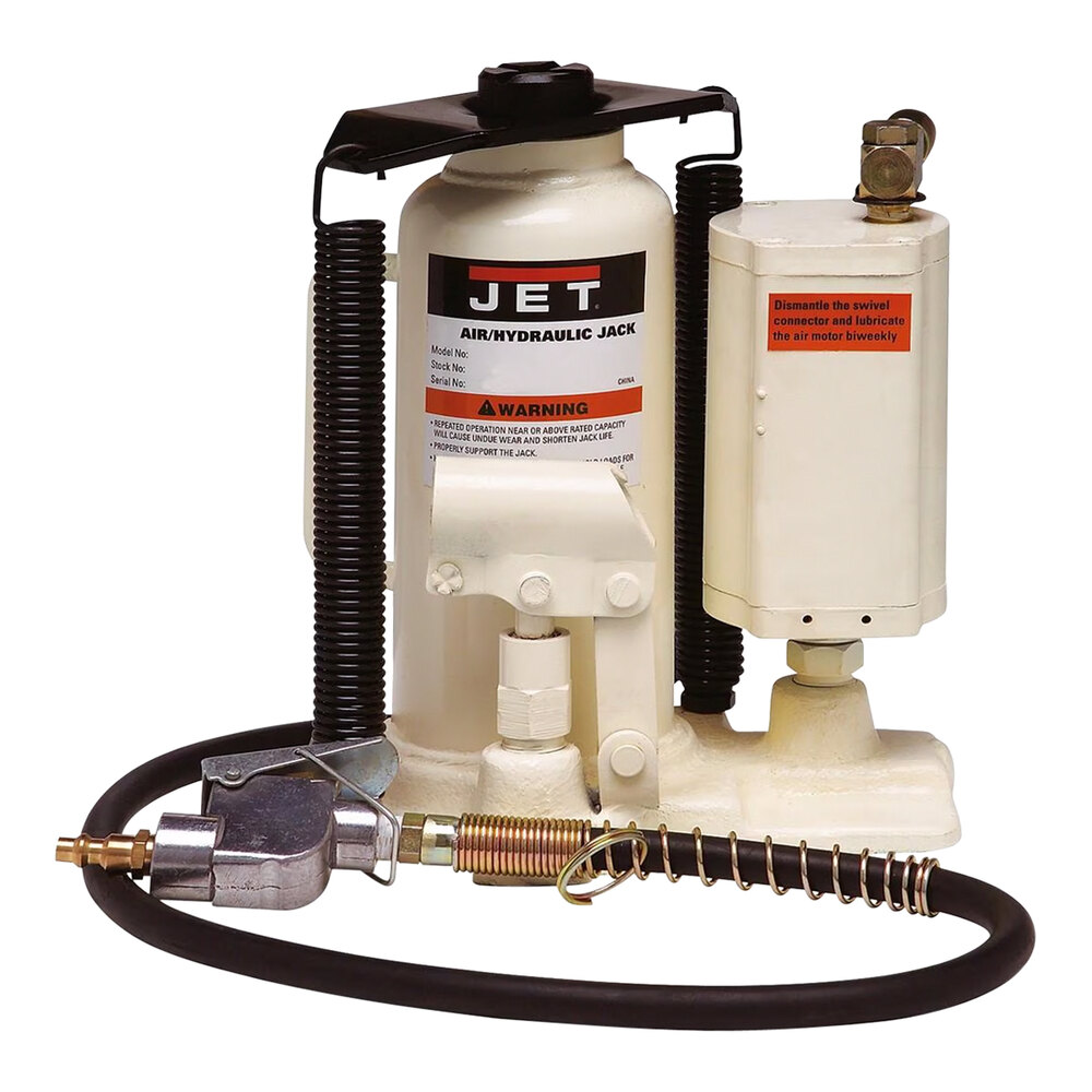 JET AHJ Series 20 Ton Air / Hydraulic Bottle Jack JET456620