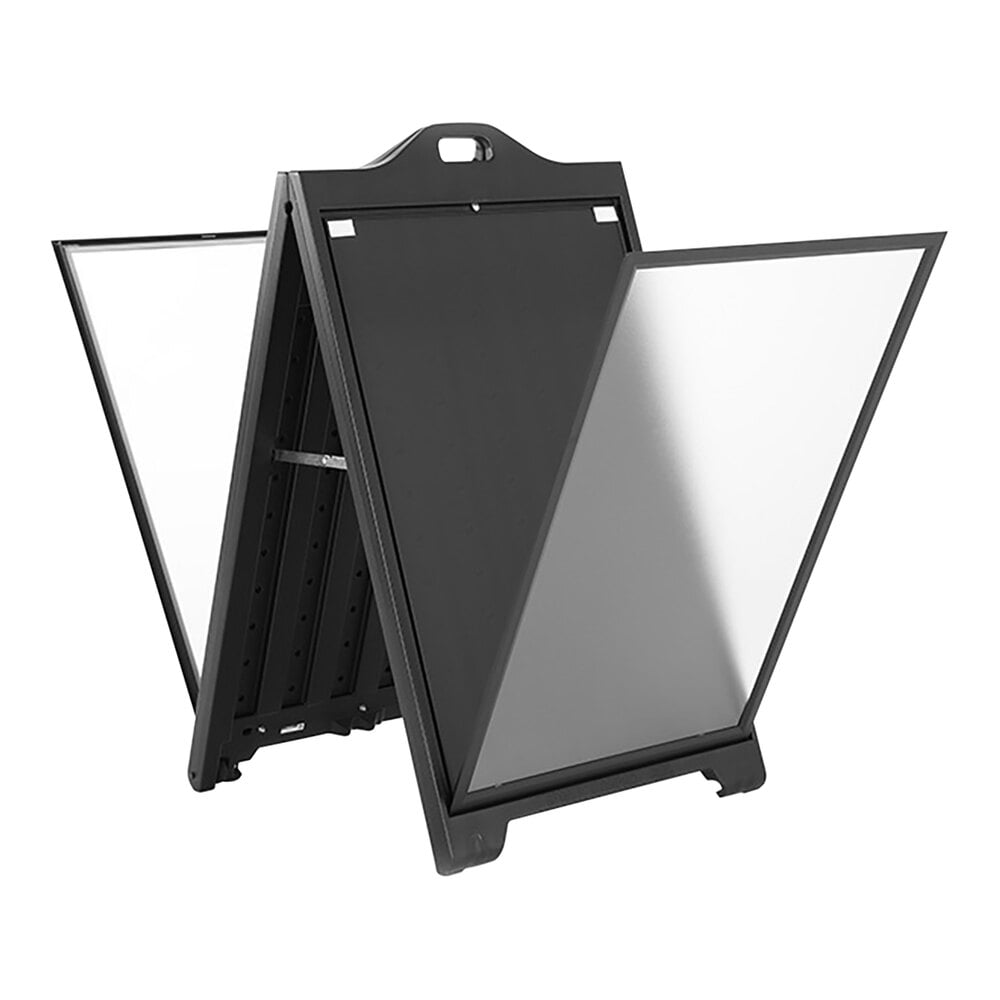 MT Displays Street SignPro 24" x 36" Black A-Frame Sign Board with ...