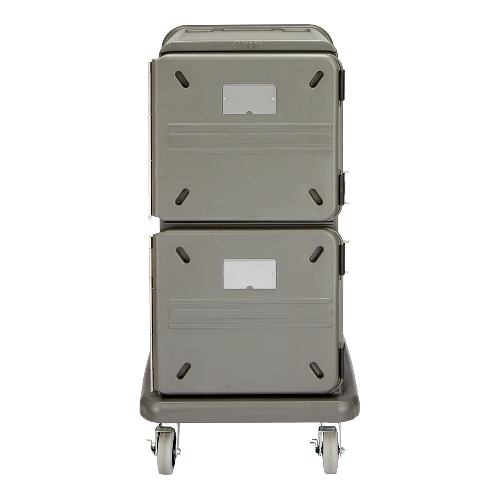 Cambro Pro Cart Ultra Tall Charcoal Gray Pan Carrier with 2 Active Hot ...