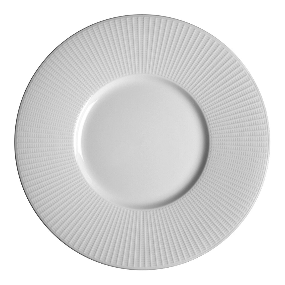 Steelite Distinction Willow 11 1/4" (6" Well) White Gourmet Plate - 6/Case