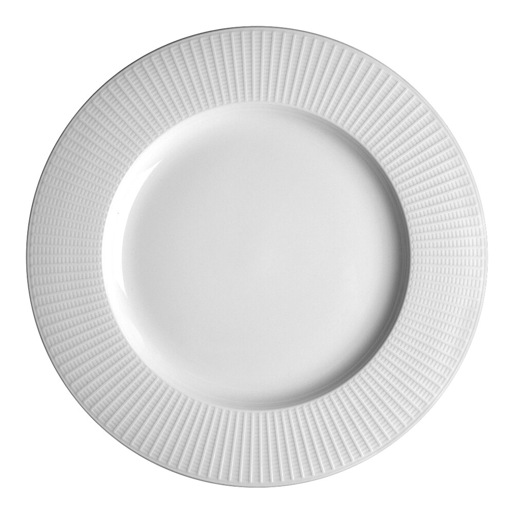 Steelite Distinction Willow 11 1/4" (7 1/2" Well) White Gourmet Plate ...