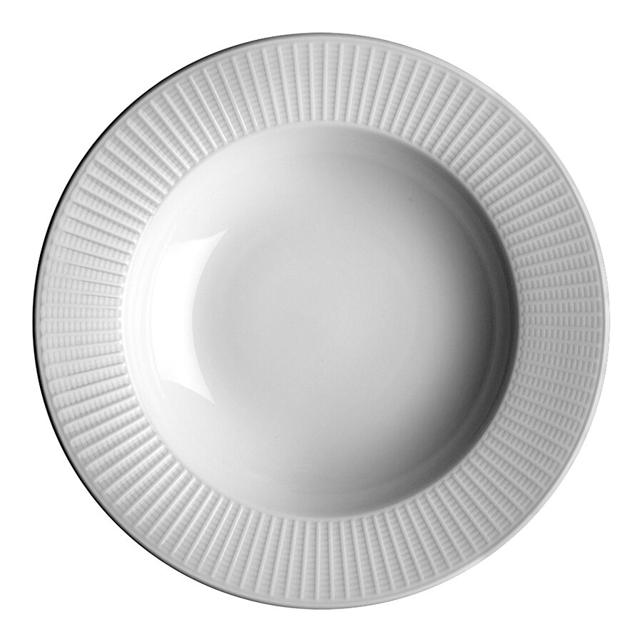 Steelite Distinction Willow 12 oz. White Rim Soup Bowl - 24/Case