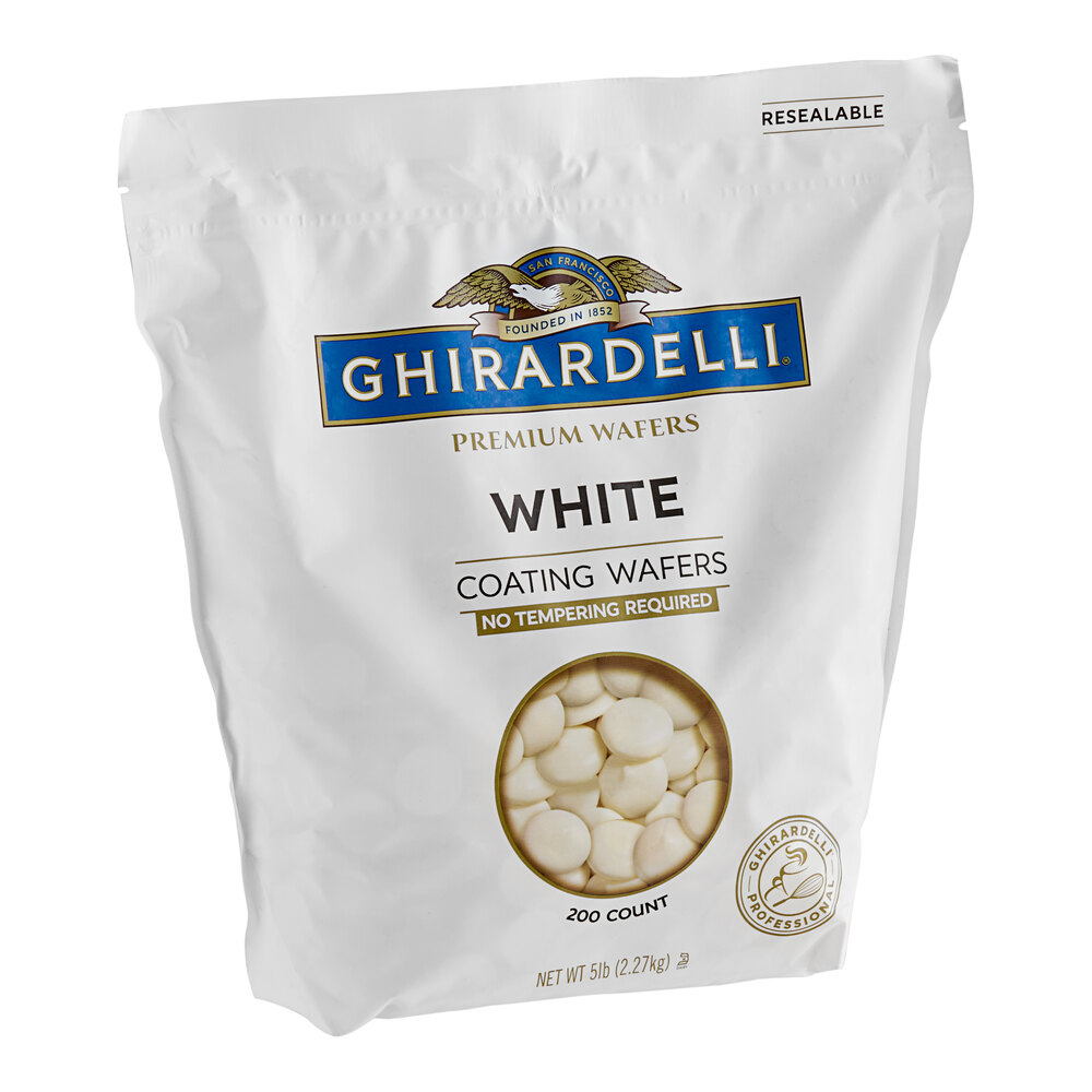 Ghirardelli White Coating Wafers 5 lb. Bag