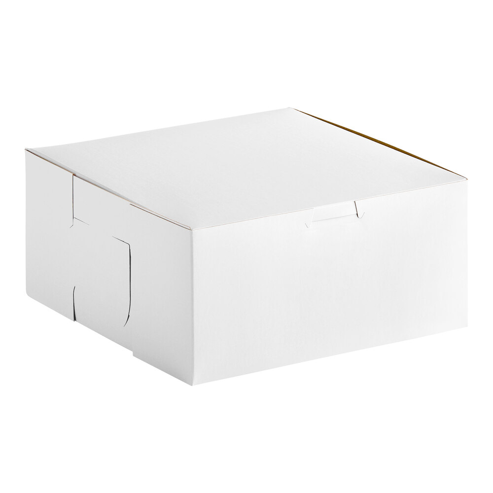 Southern Champion 8" x 8" x 4" White Cake / Bakery Box - 250/Case