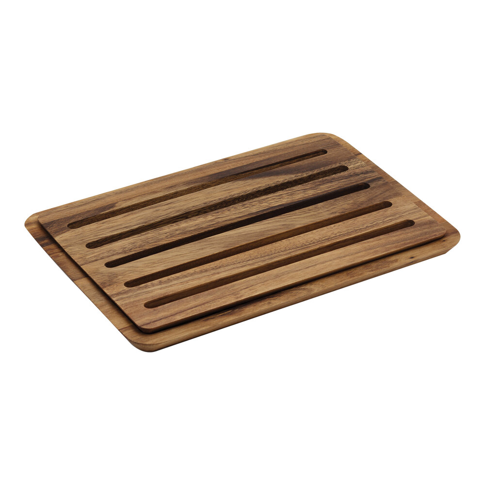 Ironwood 28675 14 3/4" x 10 1/4" x 3/4" Acacia Wood Nesting Bread ...