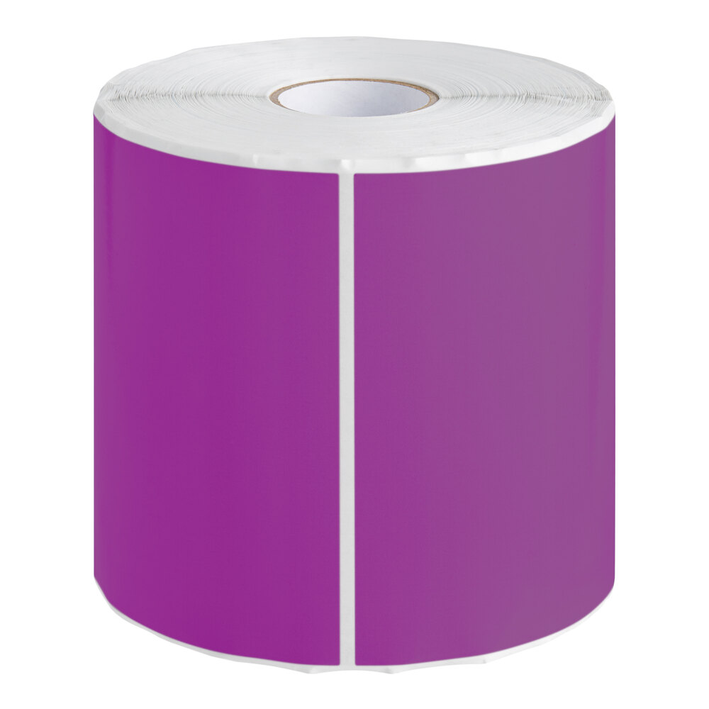Lavex 5" x 7" Purple Semi-Gloss Paper Permanent Rectangular Inventory ...