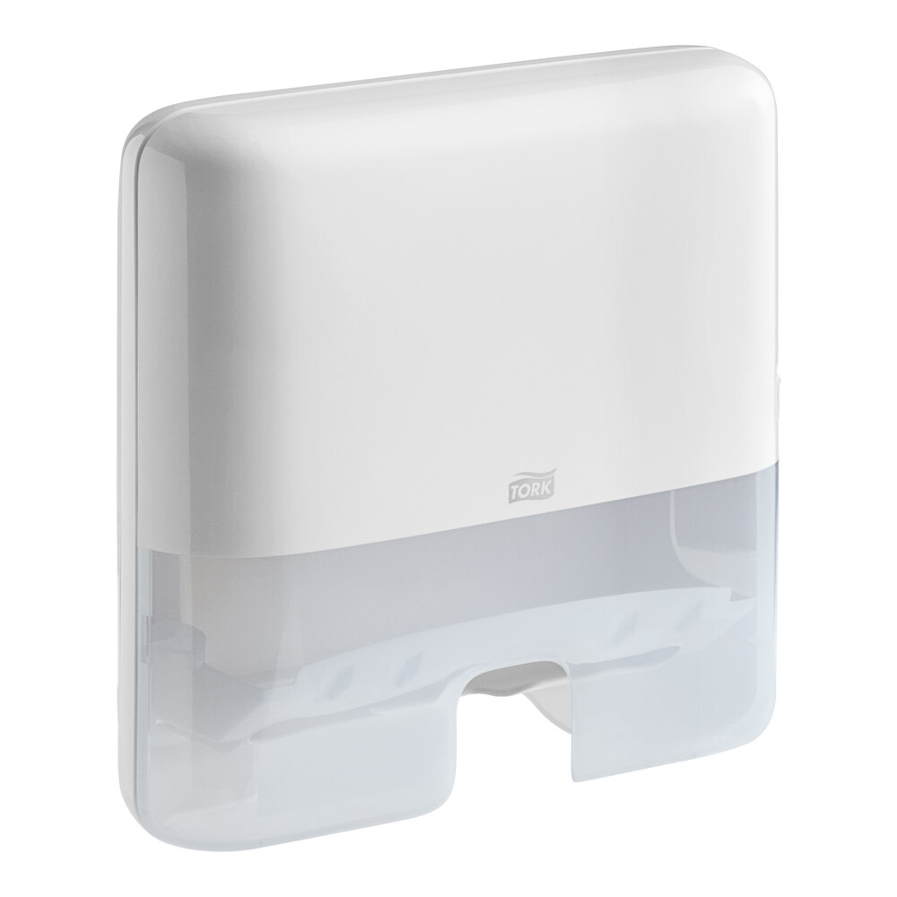 Tork Xpress 553120 White Mini Wall-Mount Multifold Hand Towel Dispenser H2