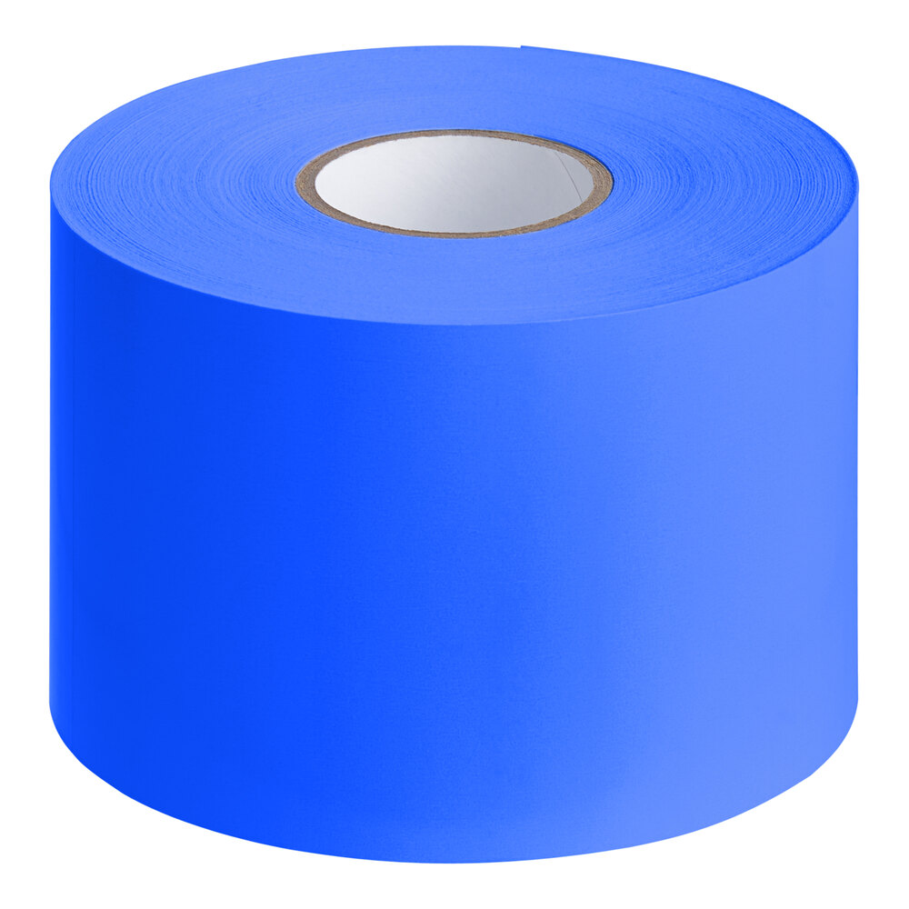 Lavex 3" x 9" Light Blue Semi-Gloss Paper Permanent Rectangular ...