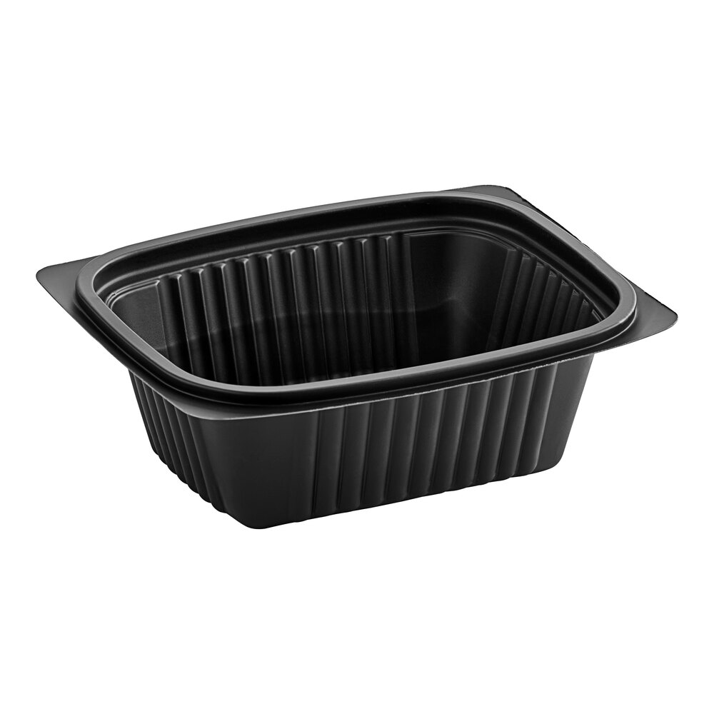 Pactiv MicroMax 12 oz. Black Deli Container - 252/Case