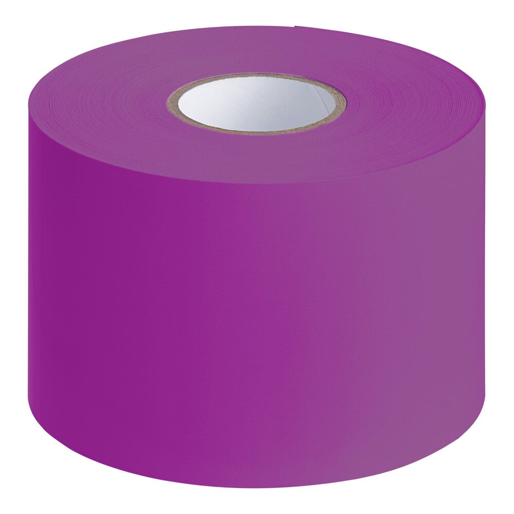 Lavex 3" x 9" Purple Semi-Gloss Paper Permanent Rectangular Inventory ...