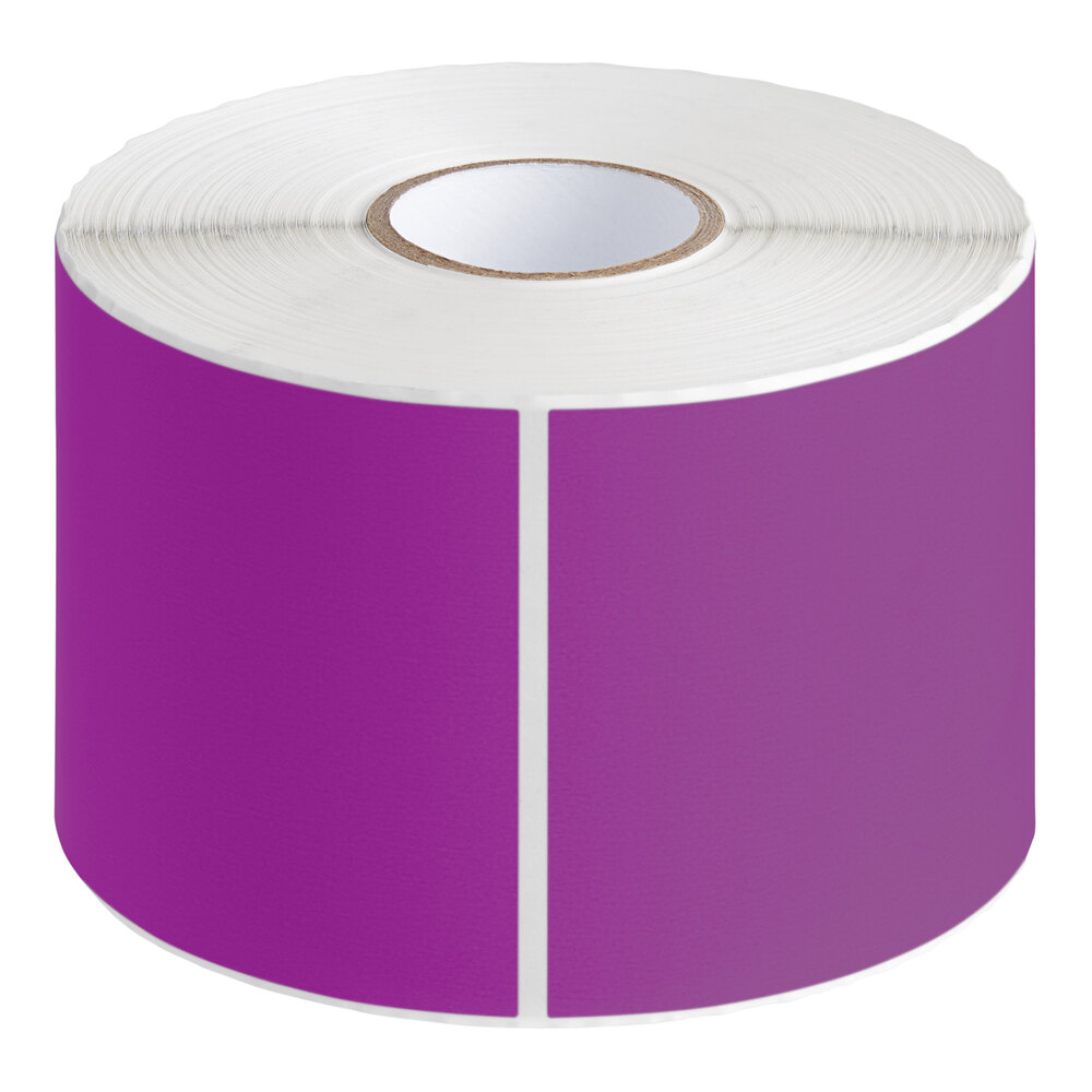 Lavex 3" x 5" Purple Semi-Gloss Paper Permanent Rectangular Inventory ...