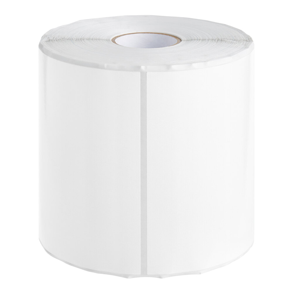 Lavex 5" x 7" White Semi-Gloss Paper Permanent Rectangular Inventory ...