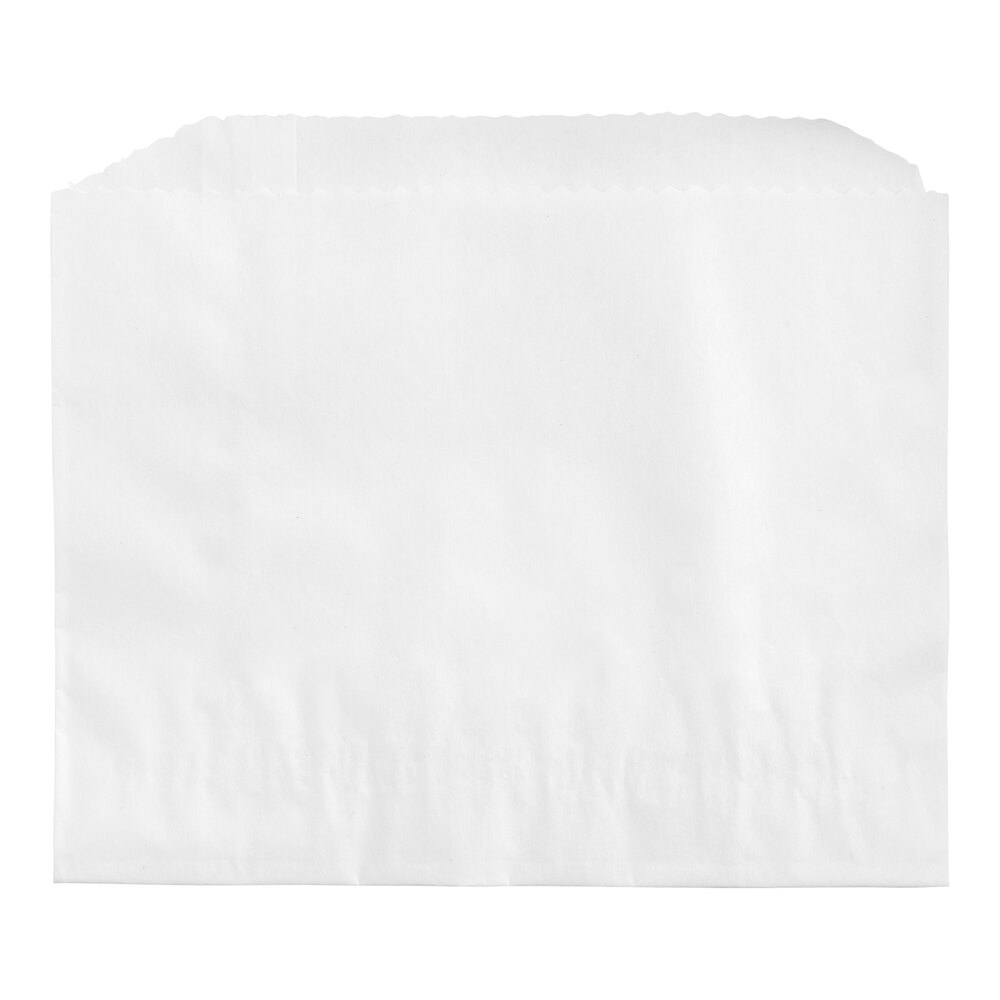 Bagcraft 5 1/2" x 4 1/2" White Grease-Resistant French Fry Bag - 2,000/Case