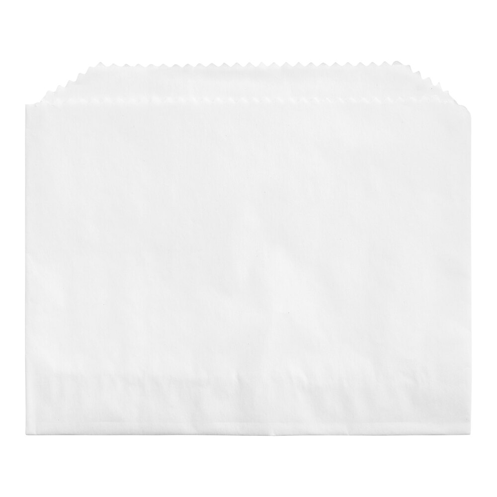 Bagcraft 4 1/2" x 3 1/2" White Grease-Resistant French Fry Bag - 2,000/Case