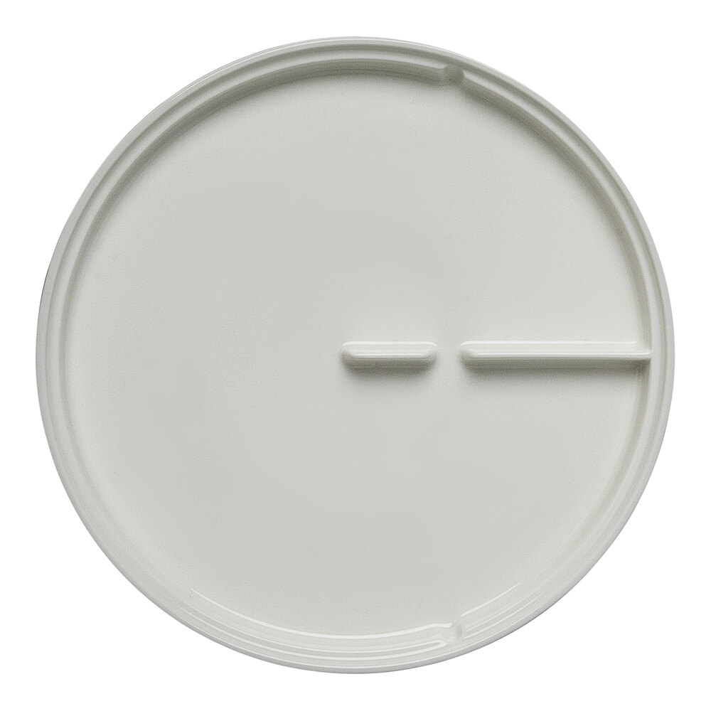 RAK Porcelain Sensate 9 3/8" White Porcelain Rimless Plate - 6/Case