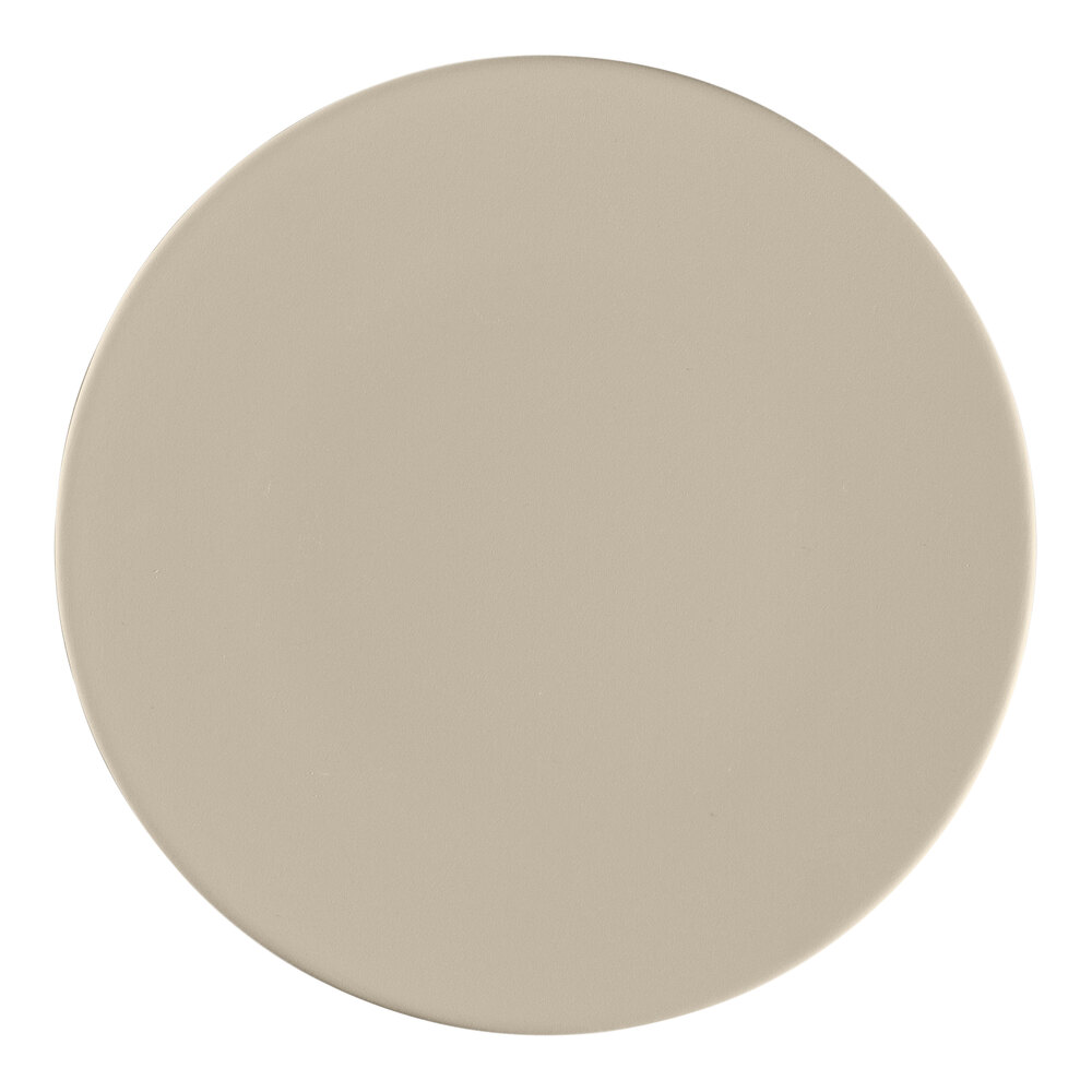 RAK Porcelain Argila Epura 10 7/16" Gray Porcelain Round Flat Plate ...