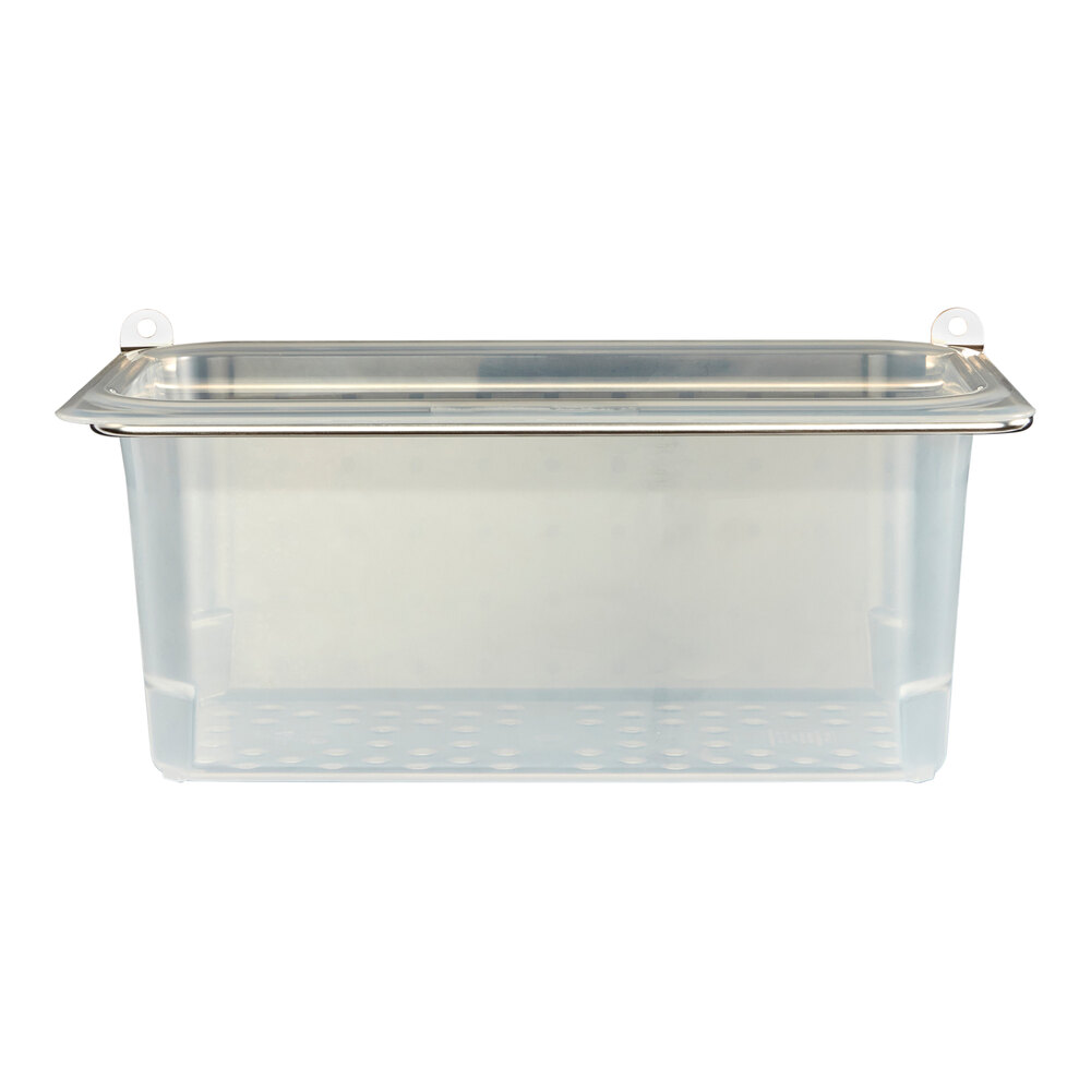 Cambro EWSACC7000 1/3 Size Clear Polypropylene Colander Pan with ...